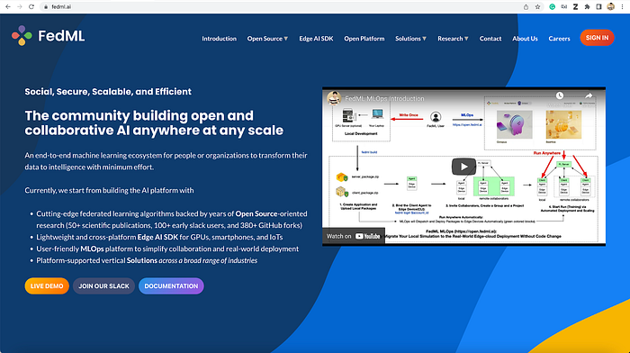 FedML AI platform releases the world’s federated learning open platform on the public cloud with ...
